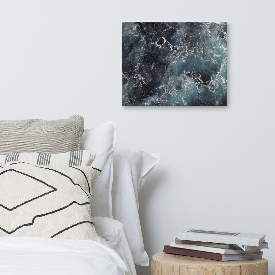 Stardust Canvas Water Waves Modern Painting Abstract Framed Canvas Wall ...