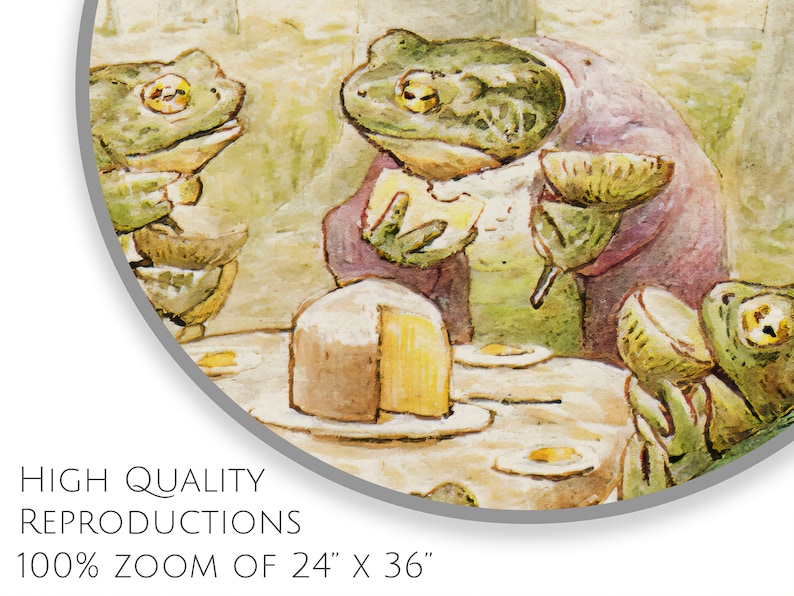 DIGITAL DOWNLOAD | Antique Beatrix Potter Illustration of Toad's Tea ...