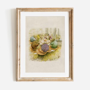 DIGITAL DOWNLOAD | Antique Beatrix Potter Illustration of Toad's Tea ...
