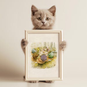 DIGITAL DOWNLOAD | Antique Beatrix Potter Illustration of Toad's Tea ...