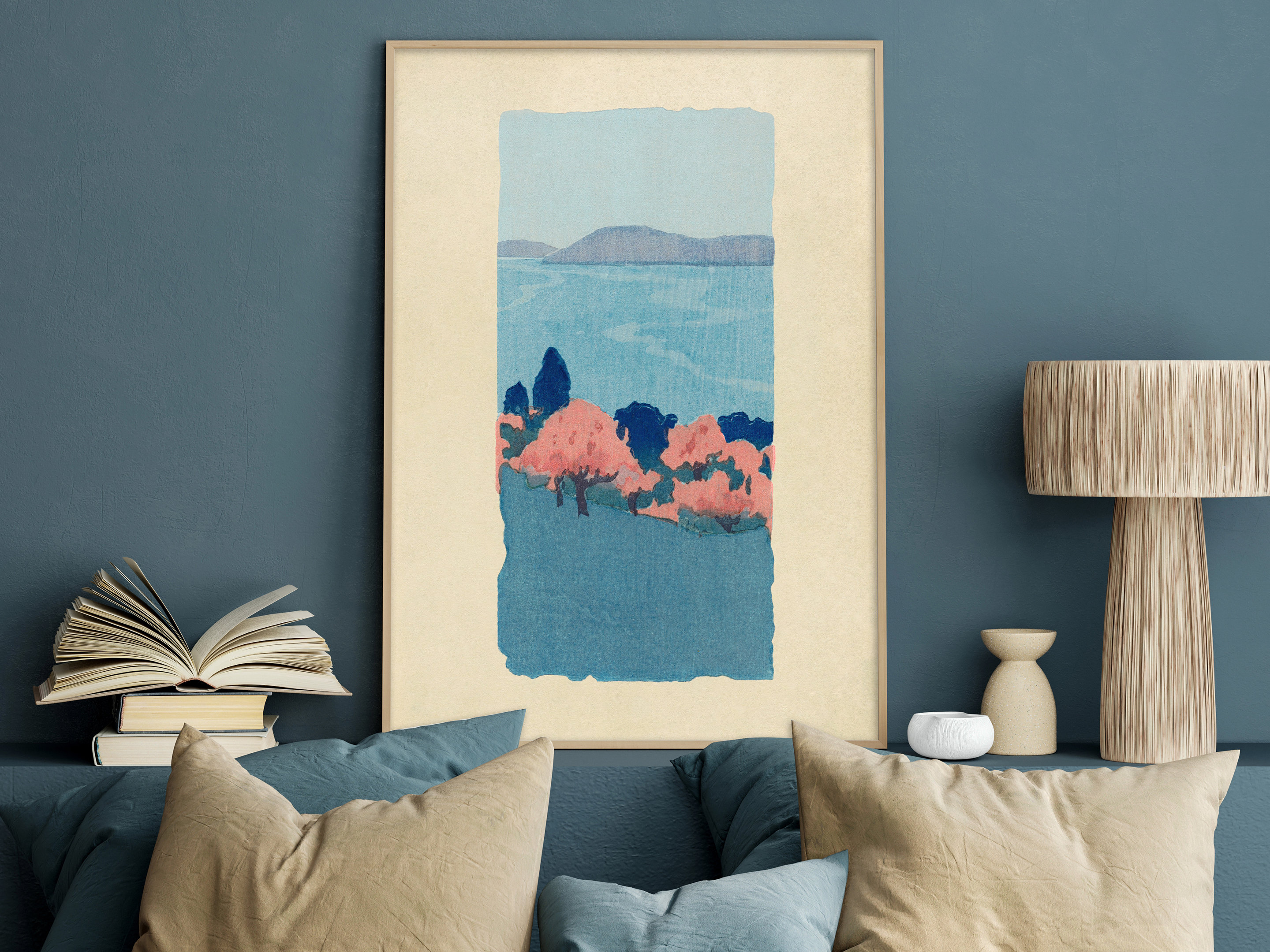POSTER PRINTS | Colorful Vignette IV | Antique Vibrant Painting Coastal ...