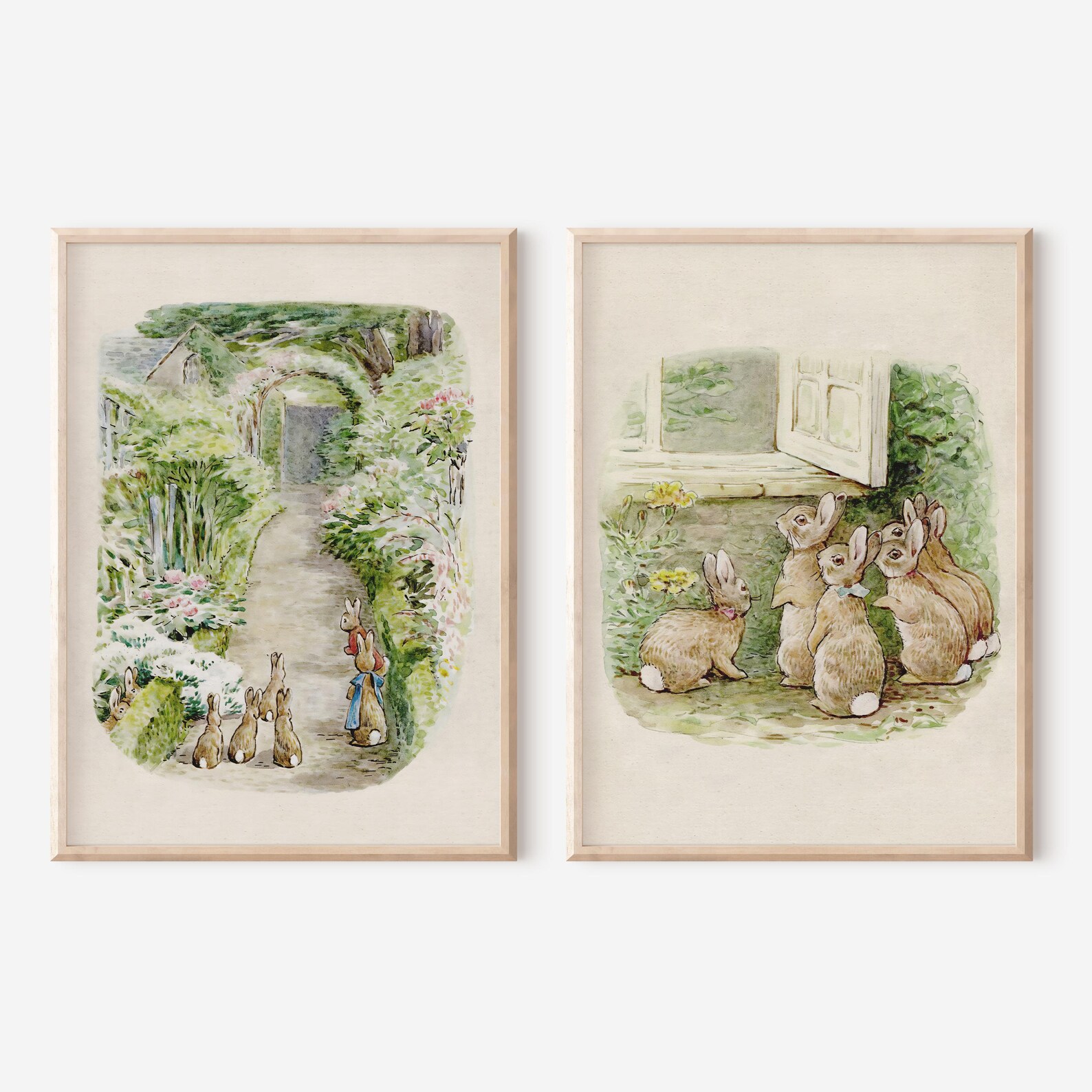 Beatrix Potter Digital Download Bundle Set of 10, Antique Printable Art ...