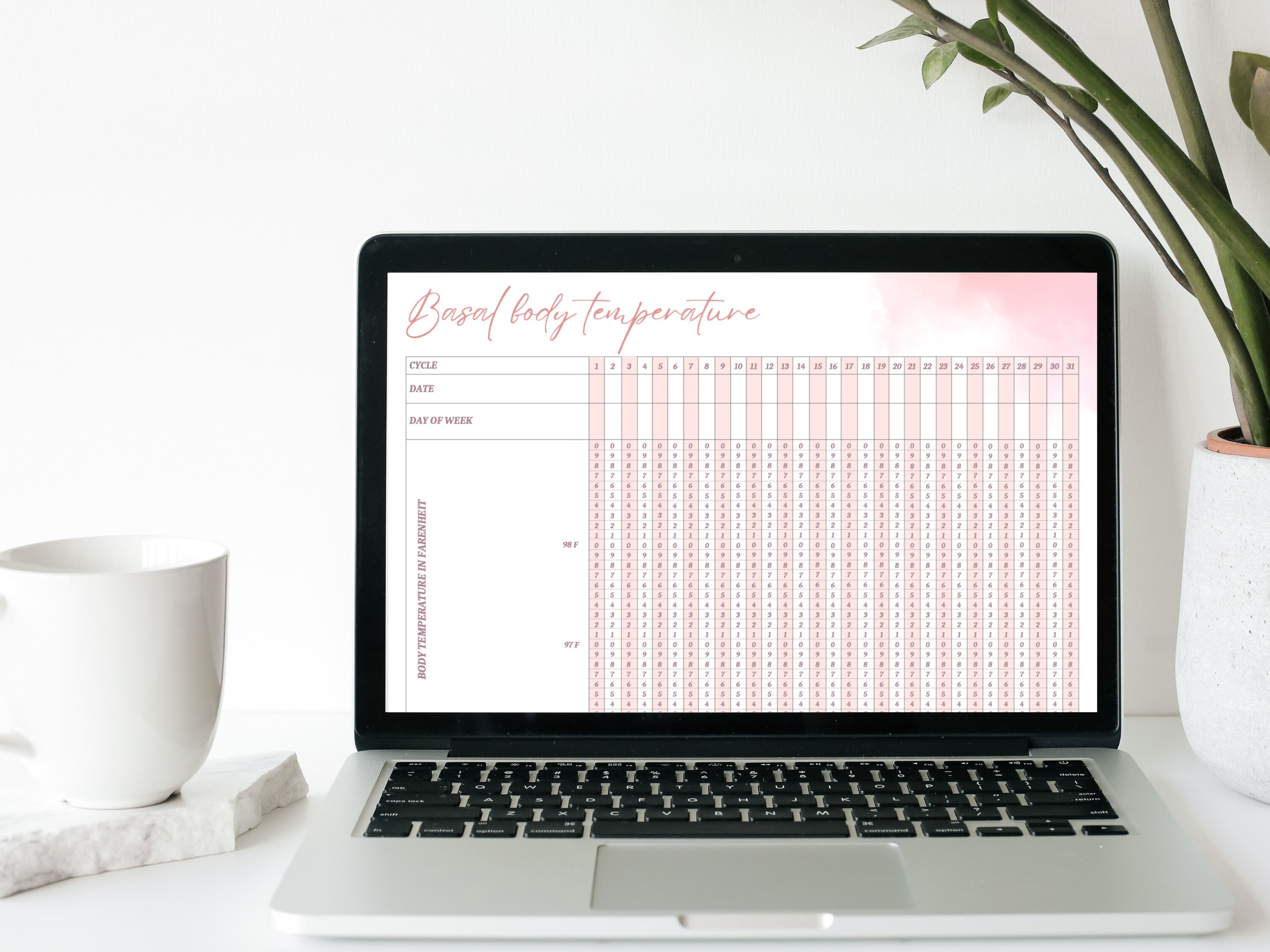 Basal Body Temperature Tracker | Printable Basal Body Temperature Chart ...