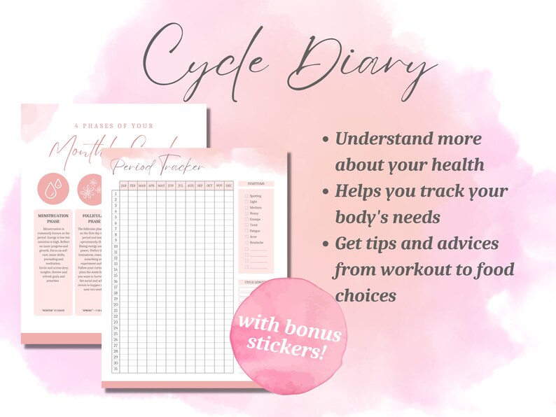 Period Tracker Printable/ Hormone Balance PCOS Guide/ - Etsy