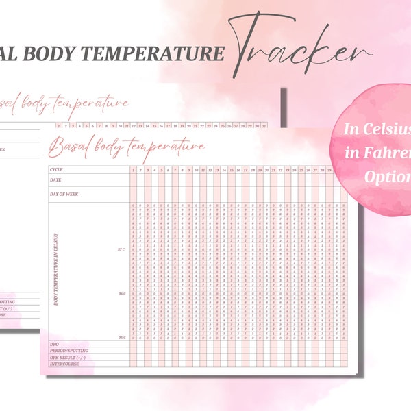 Temperature Chart - Etsy