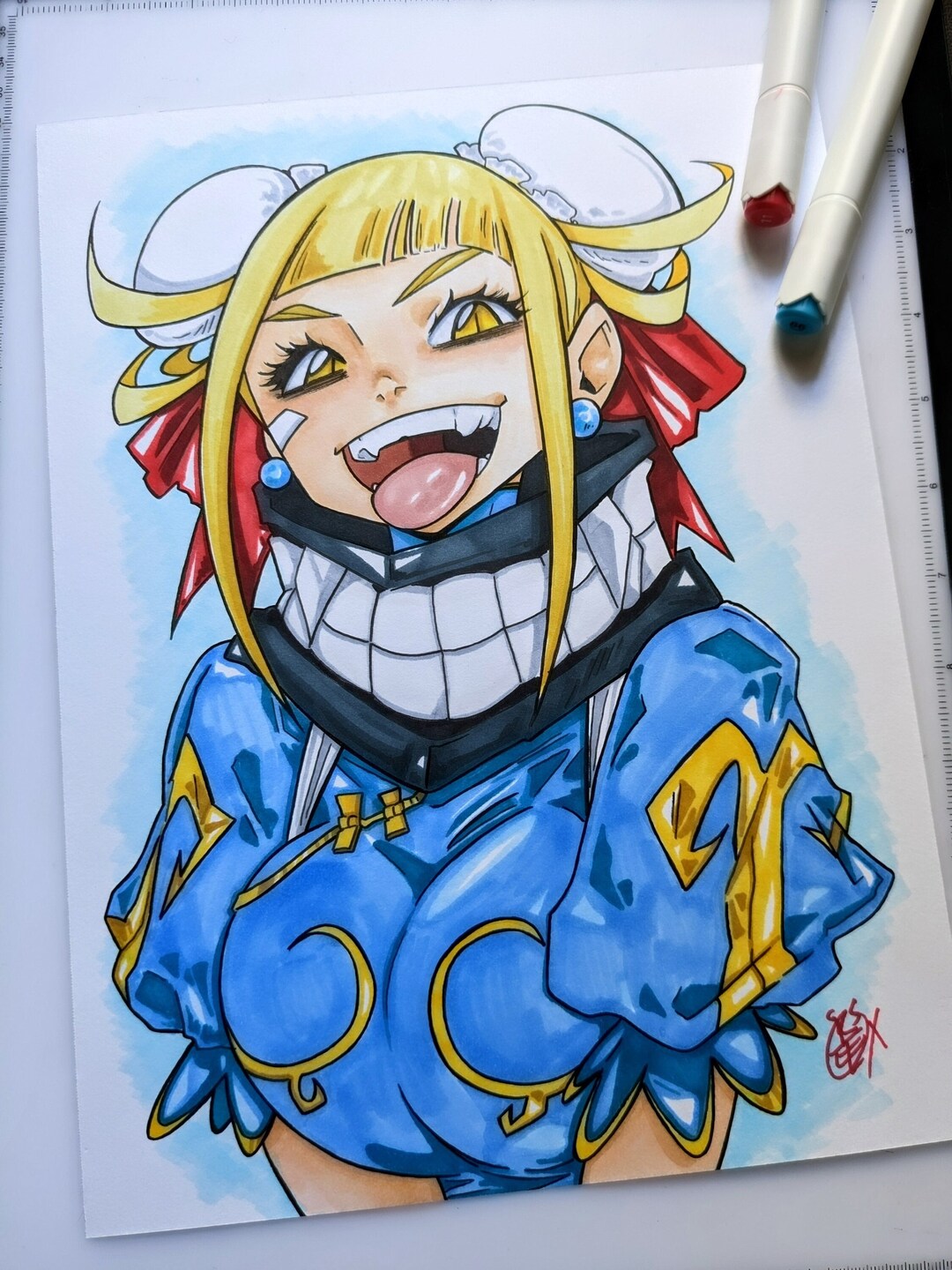 Toga Himiko con el traje de Chun LI - Etsy España