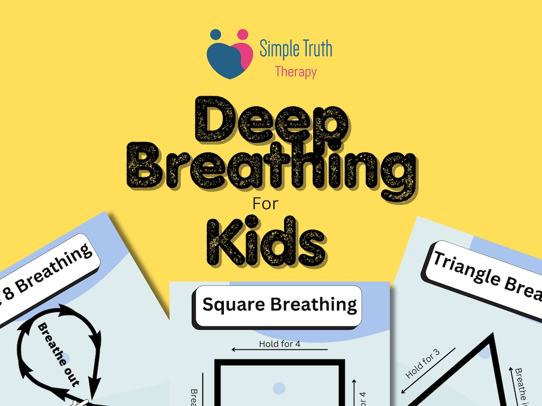 Kids' Deep Breathing Exercise Printables Pack - Fun Mindfulness ...