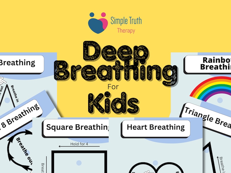 Kids' Deep Breathing Exercises 6-pack - Fun Mindfulness Activities ...