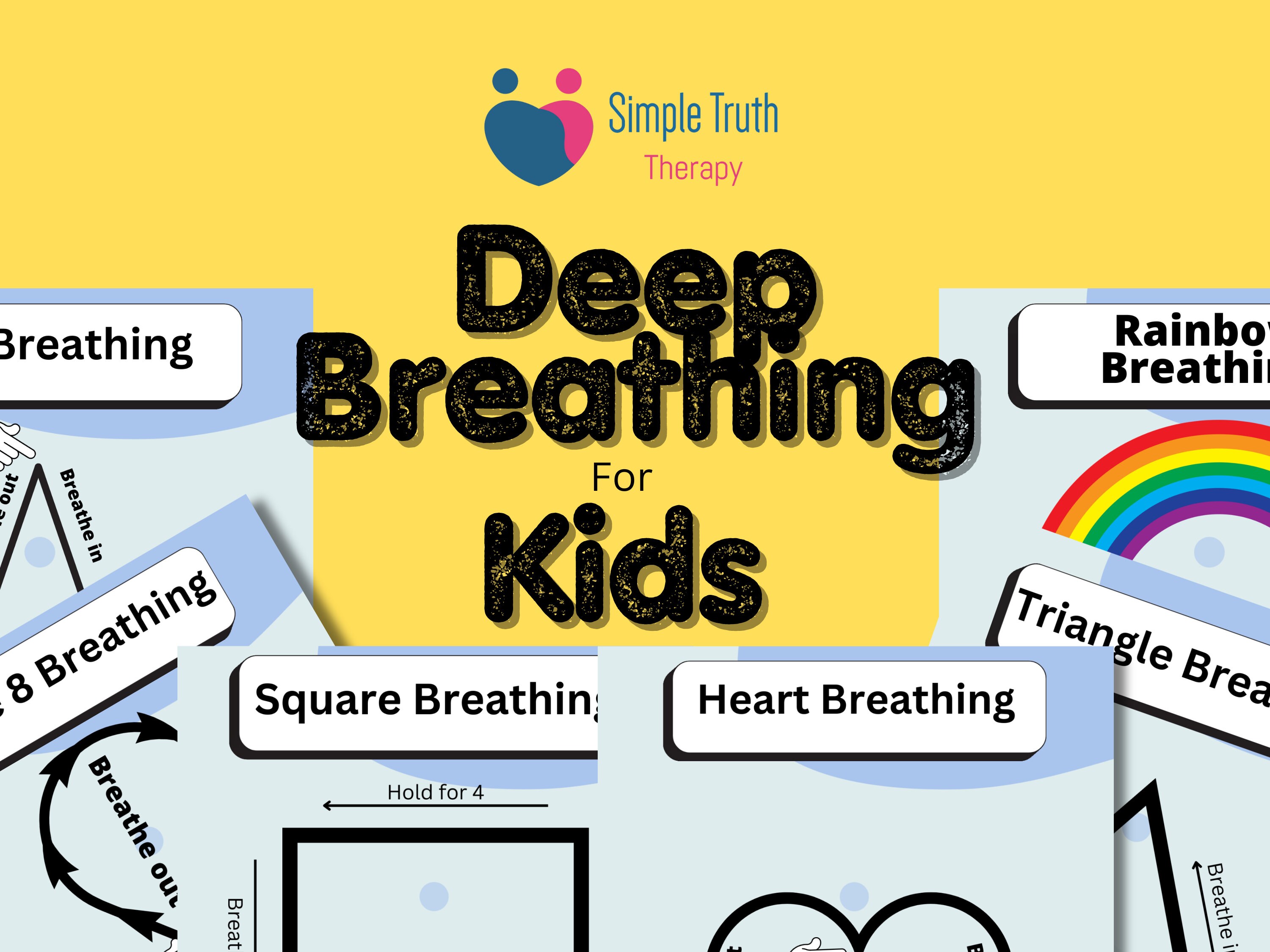 Kids' Deep Breathing Exercises 6-pack - Fun Mindfulness Activities ...