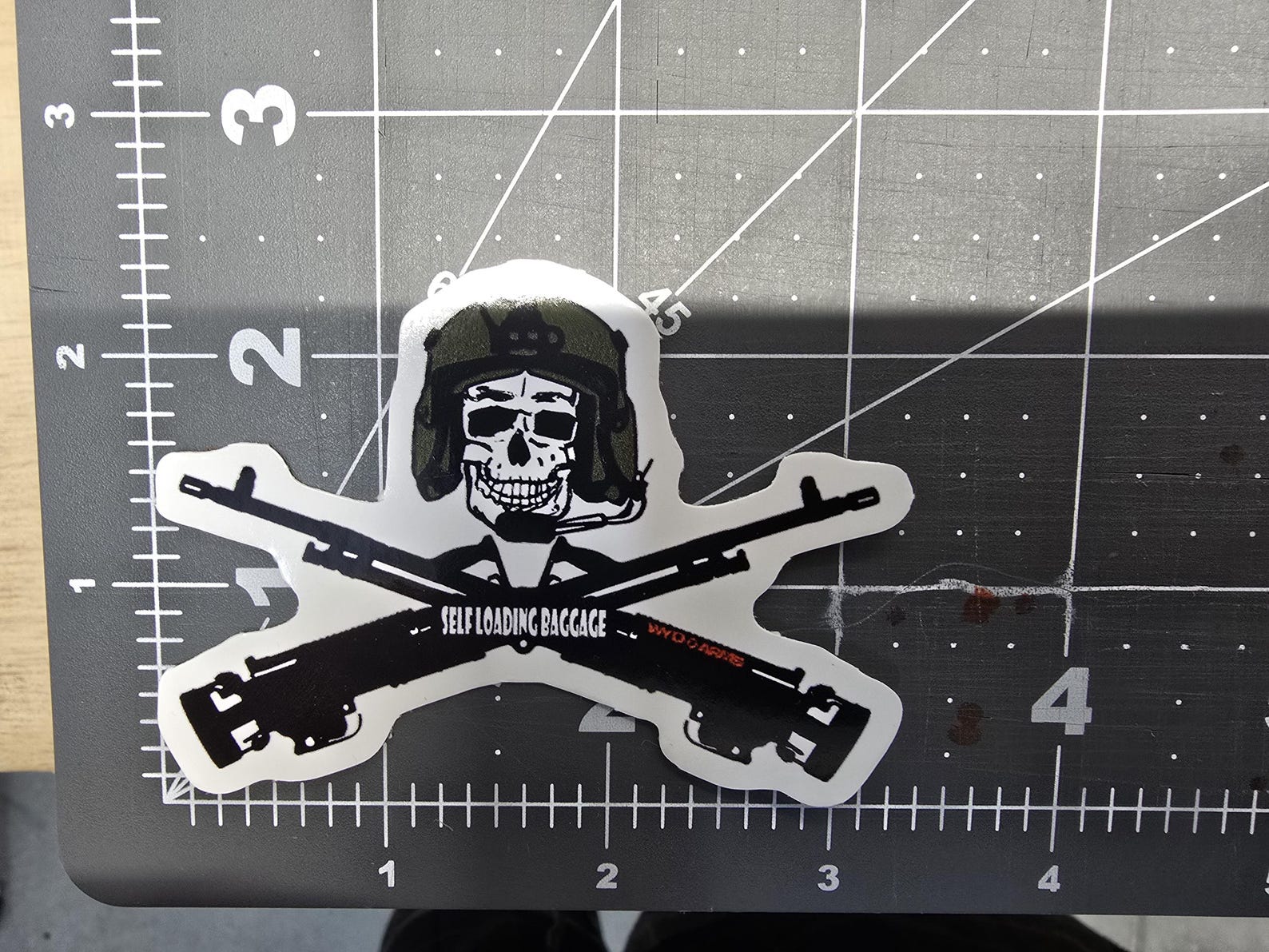 UH-1N Huey Gunner Skull and Crossed Guns (color) - Etsy