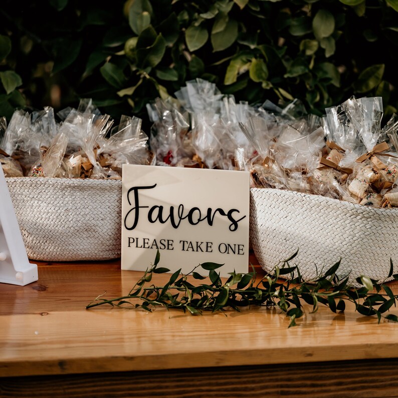 Favors Acrylic Sign Wedding Favor Party Favor Favor Please Take One 8 ...