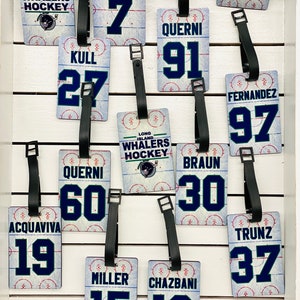Hockey Team Bag Tags, Personalized Luggage Tags, Team Gifts, Tournament ...