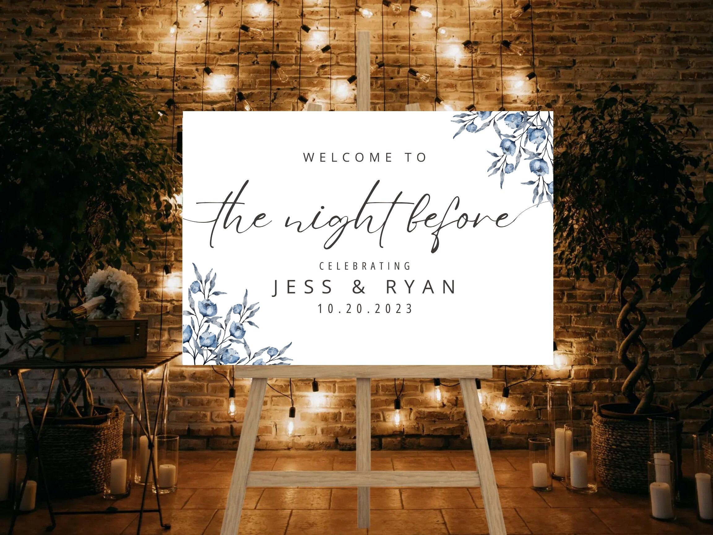 Rehearsal Dinner Wedding Sign, Welcome Sign for Wedding Weekend ...