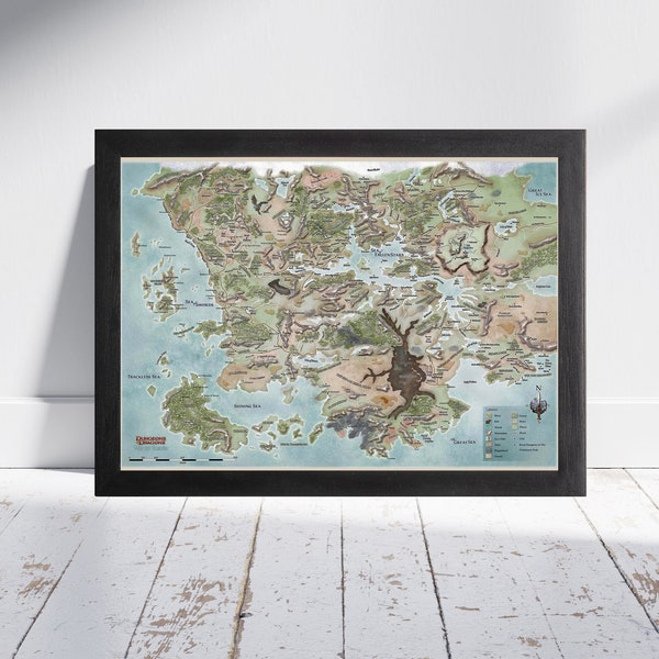 Forgotten Realms Map - Etsy