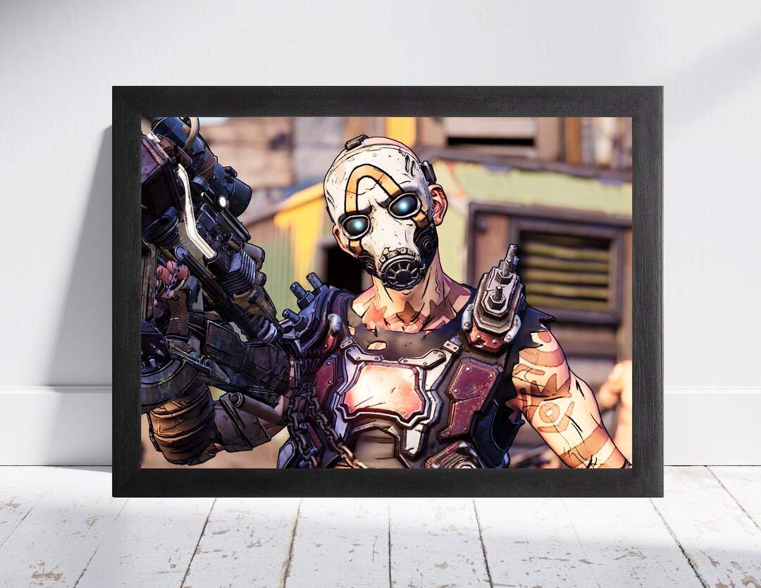 Borderlands 3, Psycho, Framed Poster Wall Art, Borderlands Art ...
