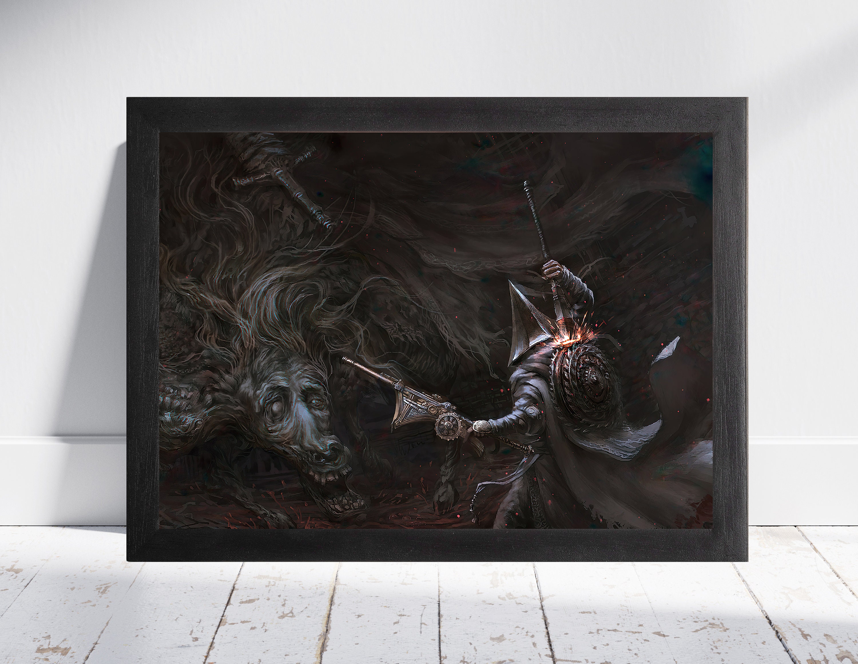 Bloodborne Ludwig the Accursed Framed Poster, Bloodborne Hunter ...