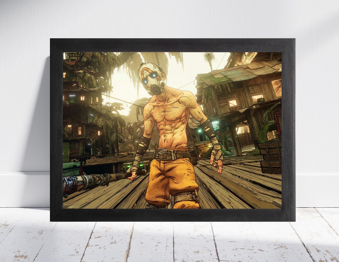 Borderlands 3, Psycho, Framed Poster Wall Art, Borderlands Art ...