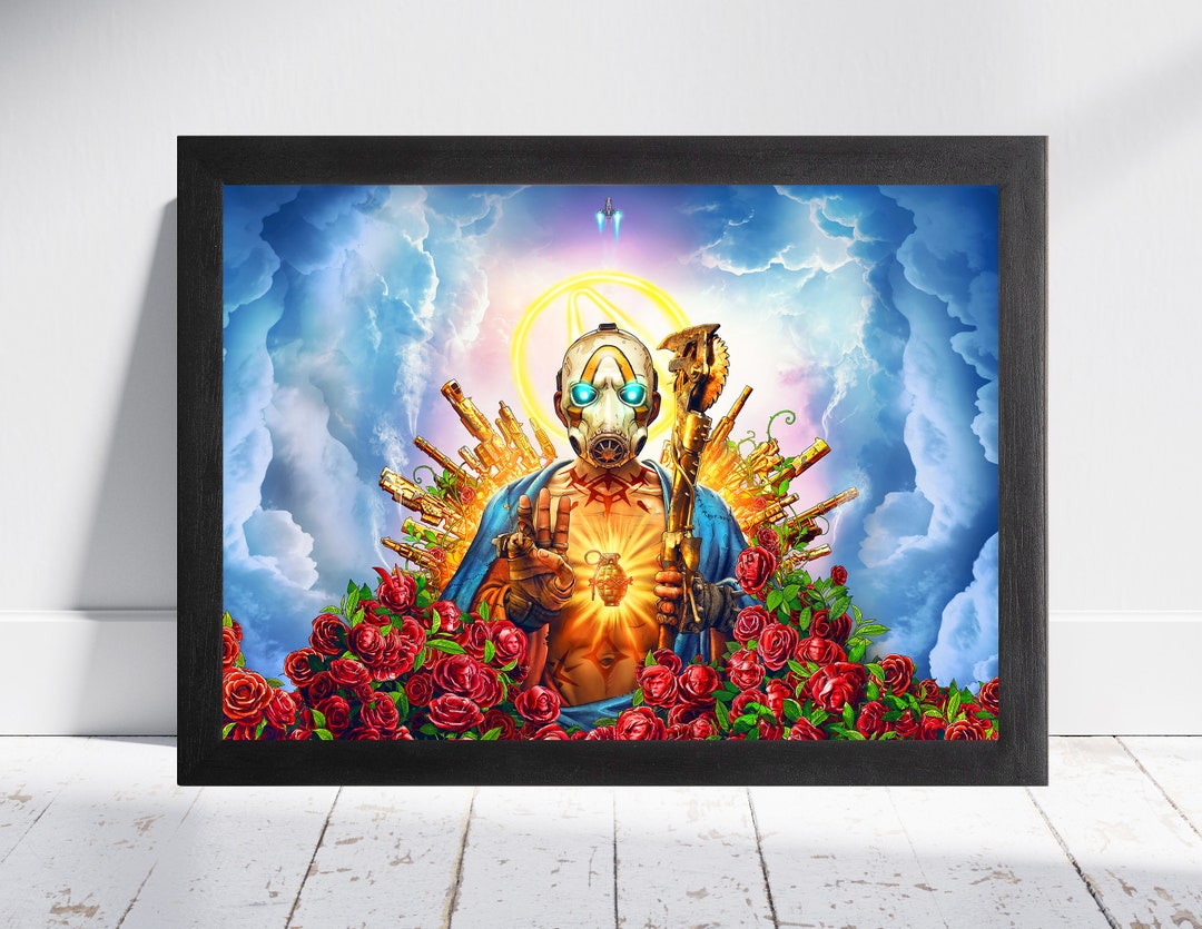 Borderlands 3, Psycho, Framed Poster Wall Art, Borderlands Art ...
