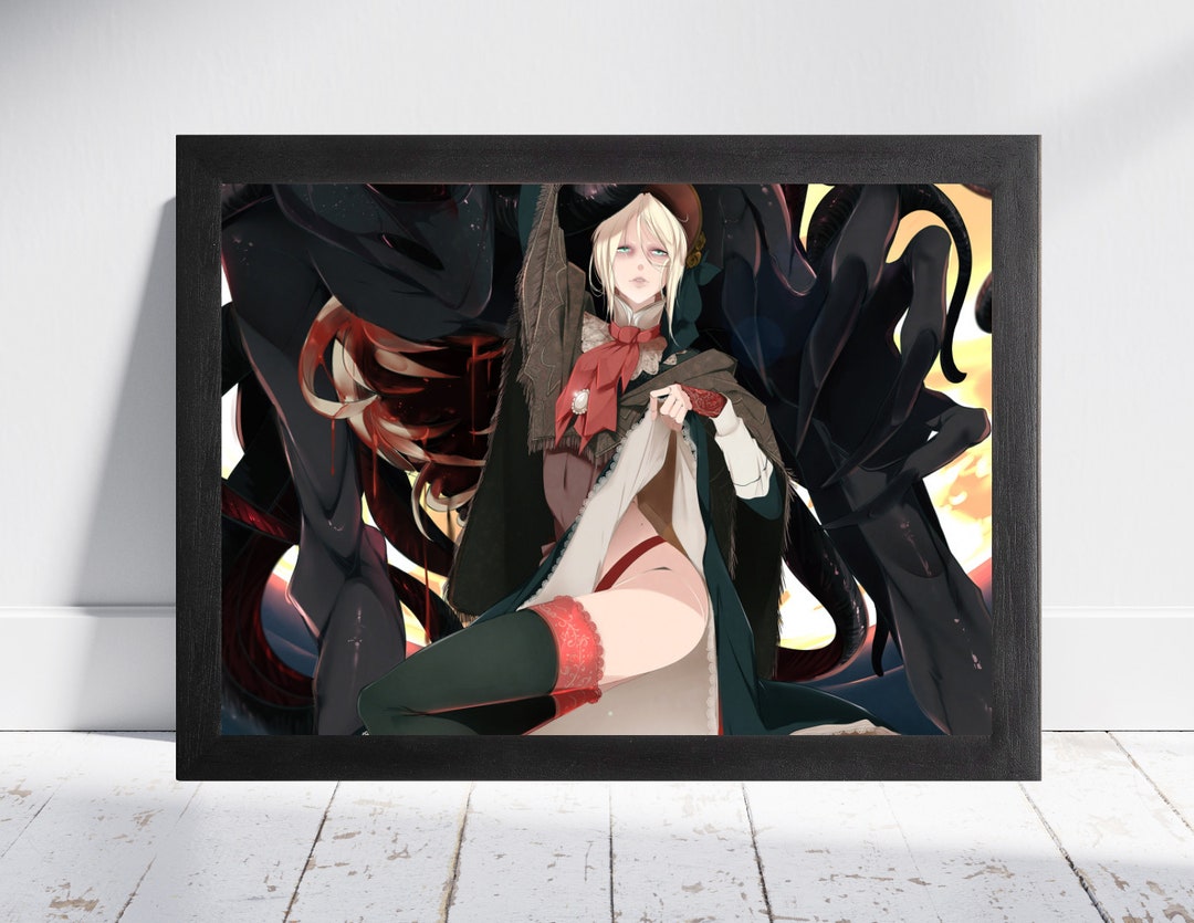 Bloodborne Framed Poster, Bloodborne Hunter, Bloodborne Gift ...