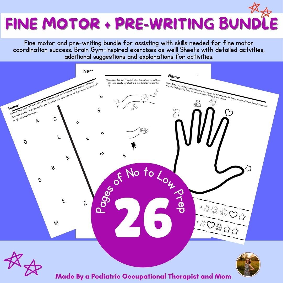 Fine Motor Worksheets, Pre-writing Strokes Development Hand Development ...