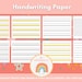 Handwriting Worksheet Lined Paper Variations, Occupational Therapy ...