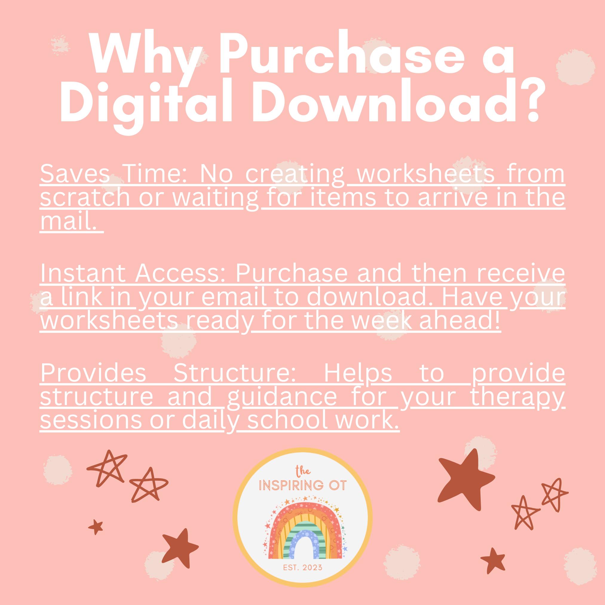 Number Reversal and Orientation Worksheets Bundle, Pediatric School Based Occupational Therapy ...