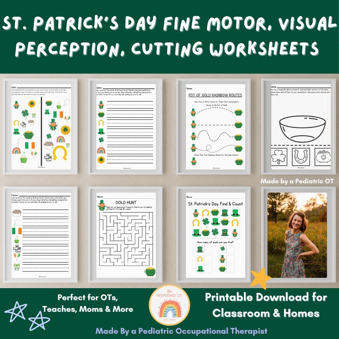 St Patricks Day Visual Memory, Visual Perception, Fine Motor ...