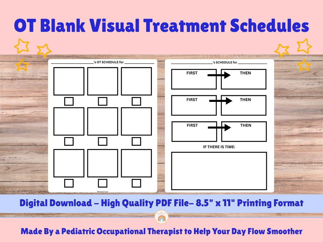 Bundle Printable Daily Occupational Therapy Session Treatment Plan ...