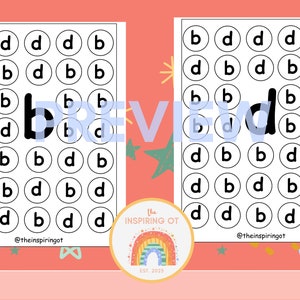 Handwriting Worksheet, B D P Q Reversal Worksheet, Occupational Therapy ...