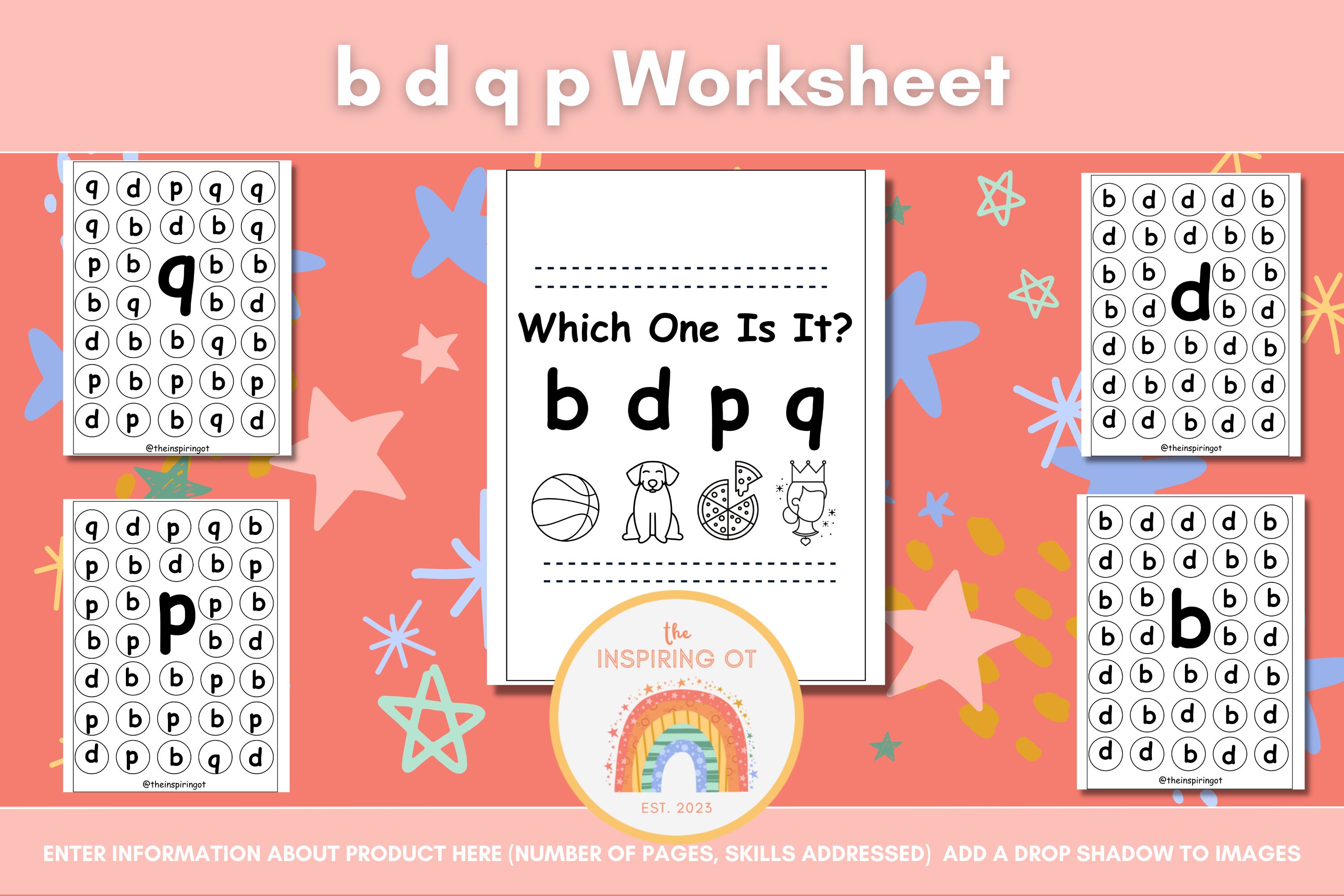 Handwriting Worksheet, B D P Q Reversal Worksheet, Occupational Therapy ...