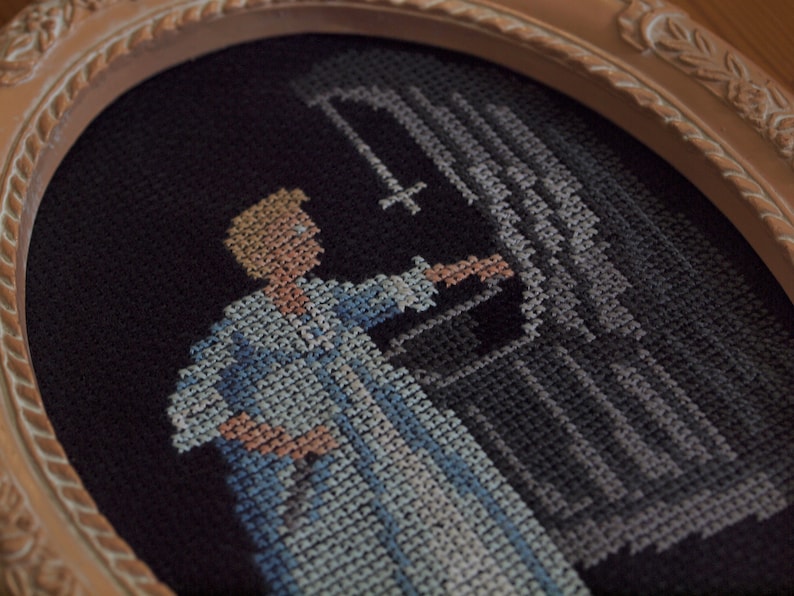 Rosemary Cross Stitch / Horror Movies Home Decor - Etsy