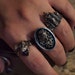 The Old King / Silver Ring Old Man Resin Water / Dark Fairytale Magic ...