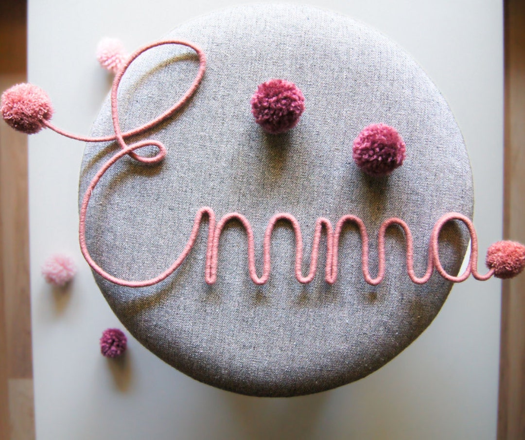 Cotton Yarn Wire Words Names Signs Nursery Decor Baby Shower Gift ...