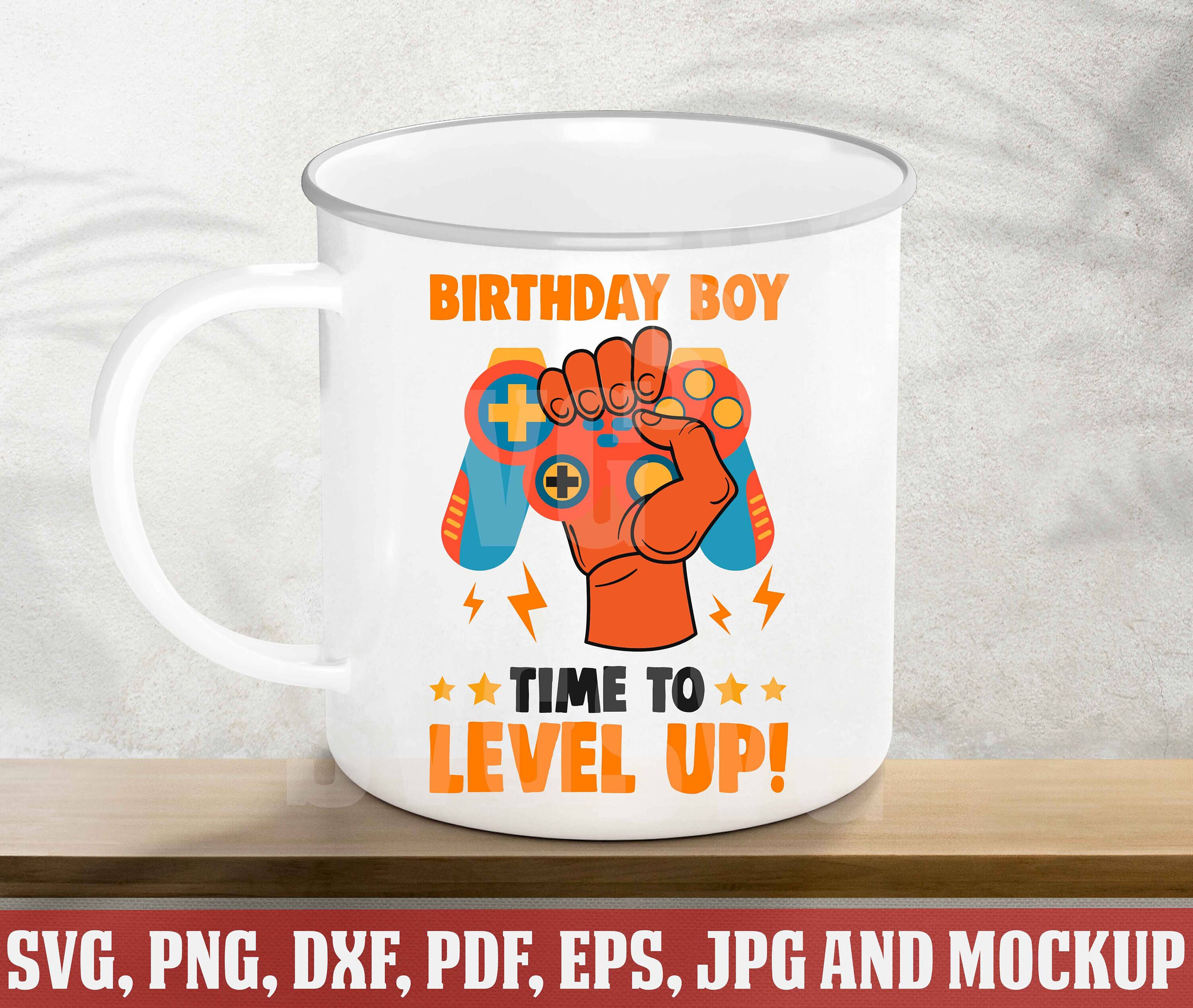 Birthday Boy Time to Level up SVG - Etsy