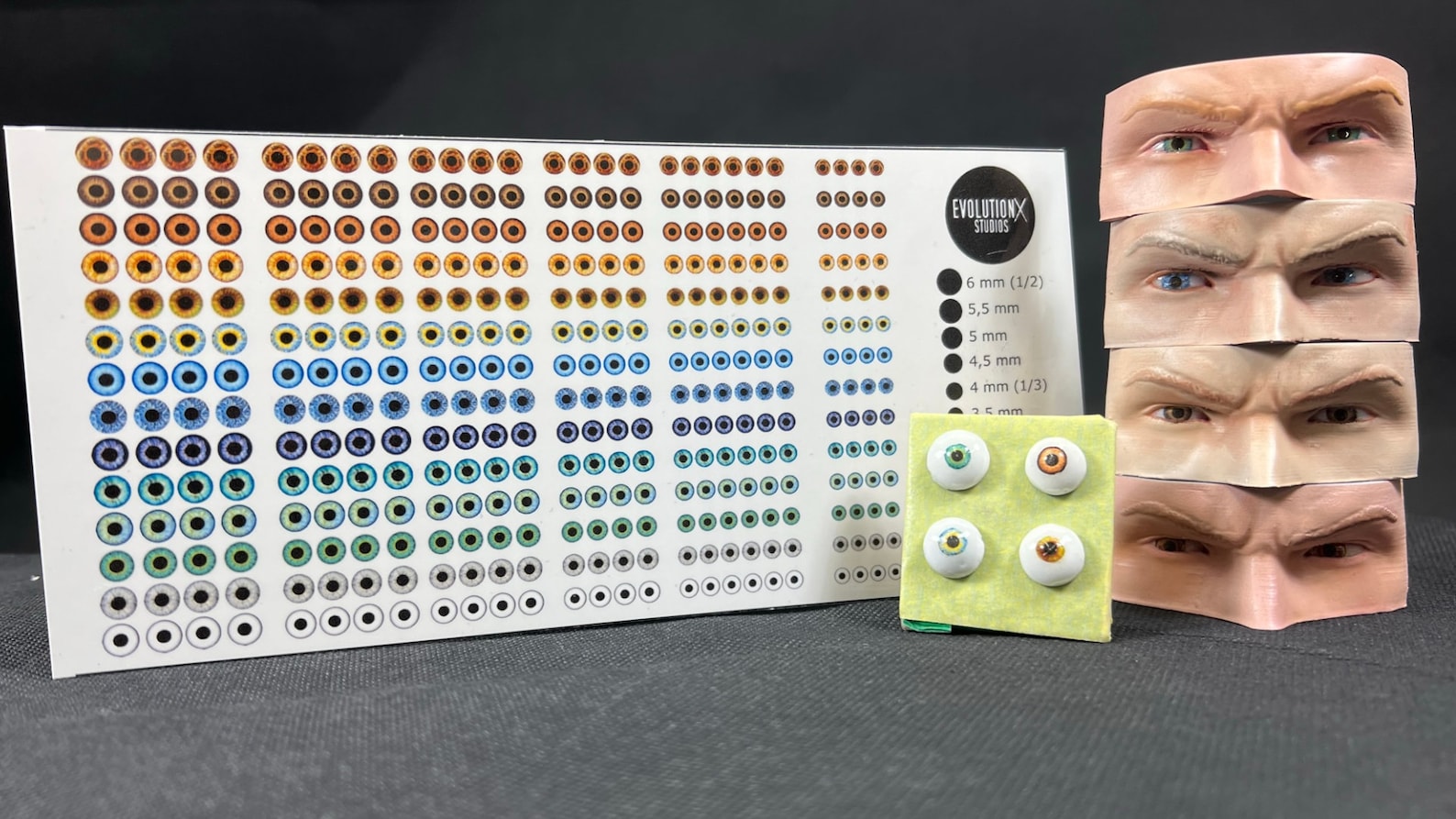 Realistic Eye Decals (1/3 to 1/2 Scale) for Statues / Figures / Dolls ...