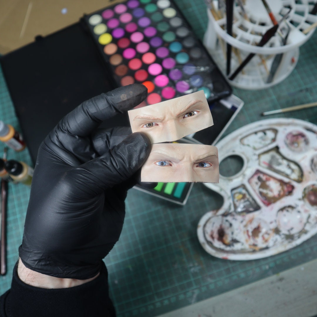 Realistic Eye Decals (1/3 to 1/2 Scale) for Statues / Figures / Dolls ...