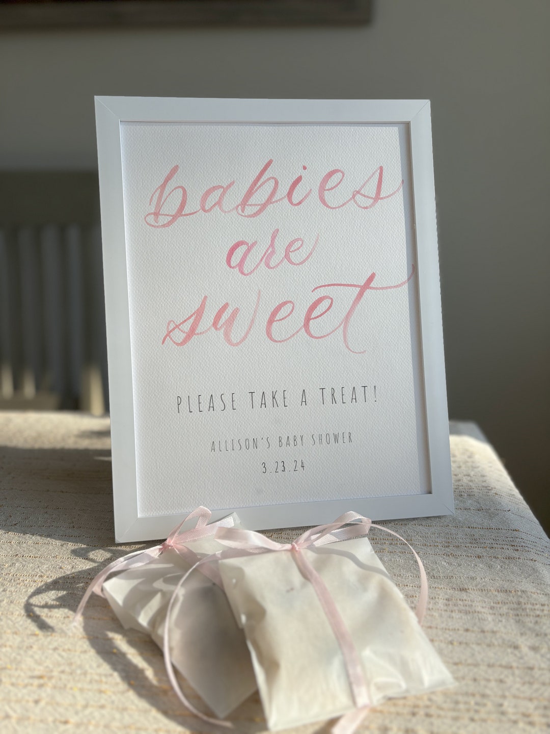 Babies Are Sweet Sign | Baby Shower Dessert Table Sign | Watercolor ...