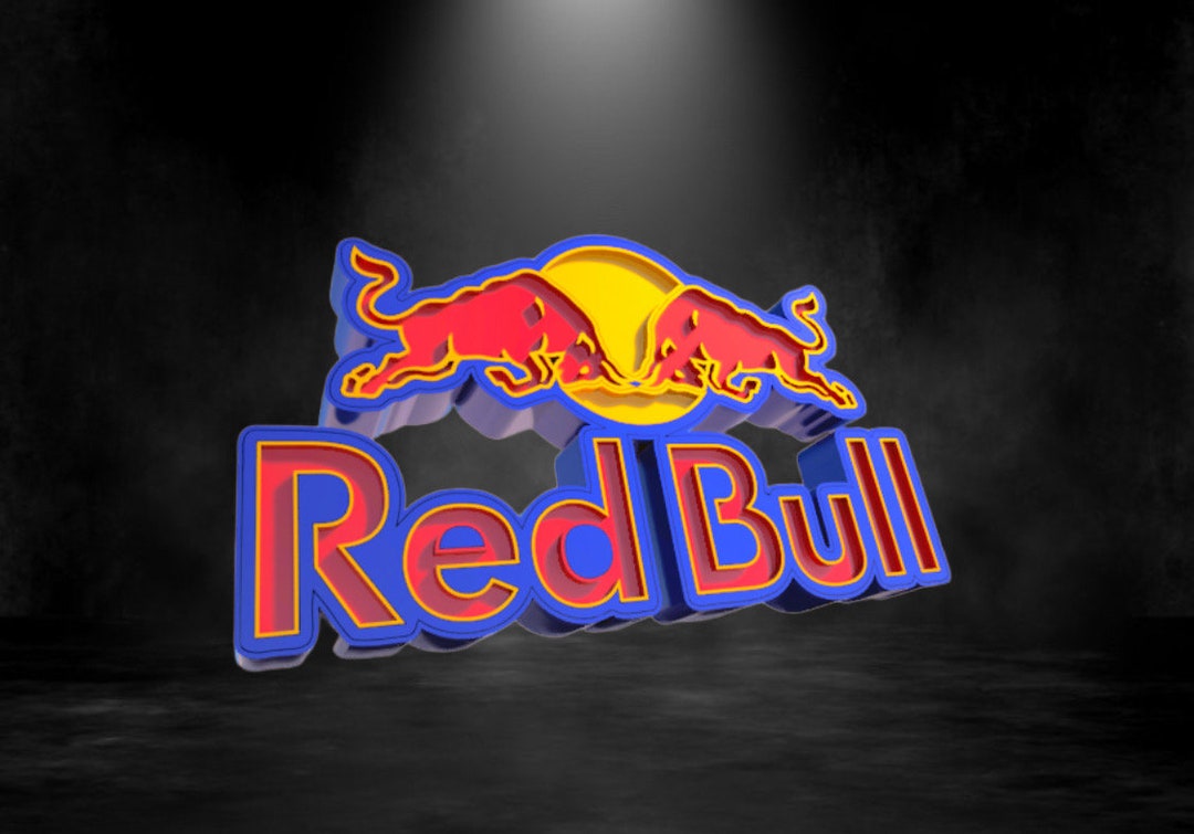 Red Bull LED Sign Energy Drink Logo Stl File digital File - Etsy