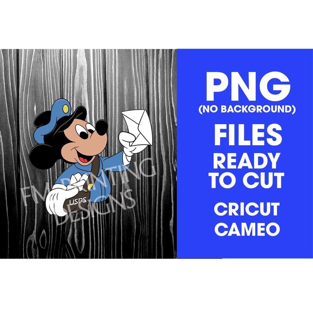 Mickey Mailman Postal Worker PNG Files - Etsy