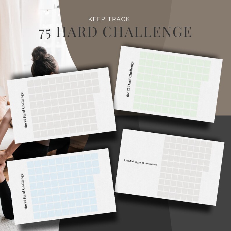 Ultimate 75 Hard Challenge Kit 75 Hard Tracker Editable Digital PDF ...