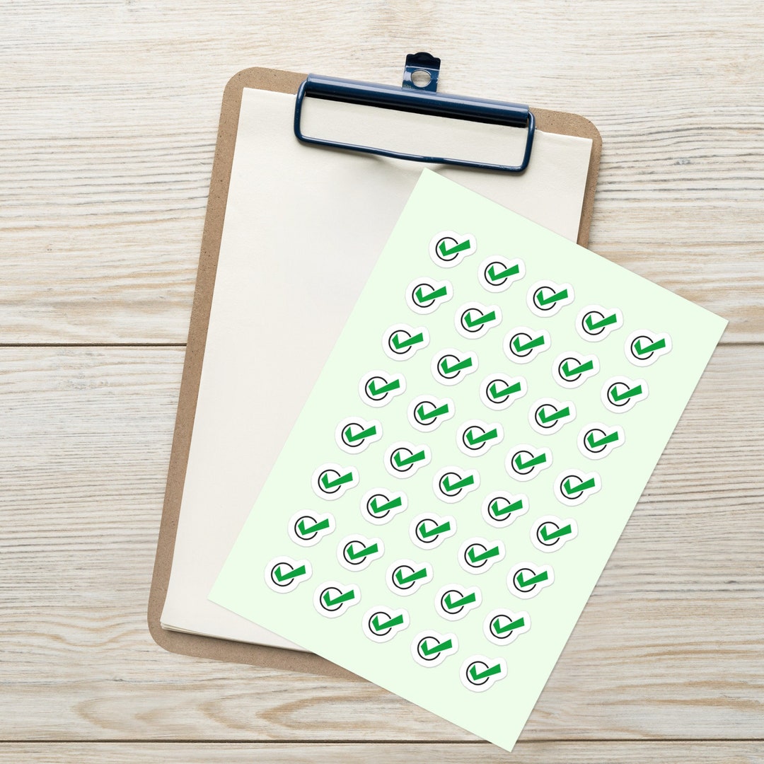 Check Mark Sticker Sheet, Planner Sickers, Notebook Stickers, to Do ...
