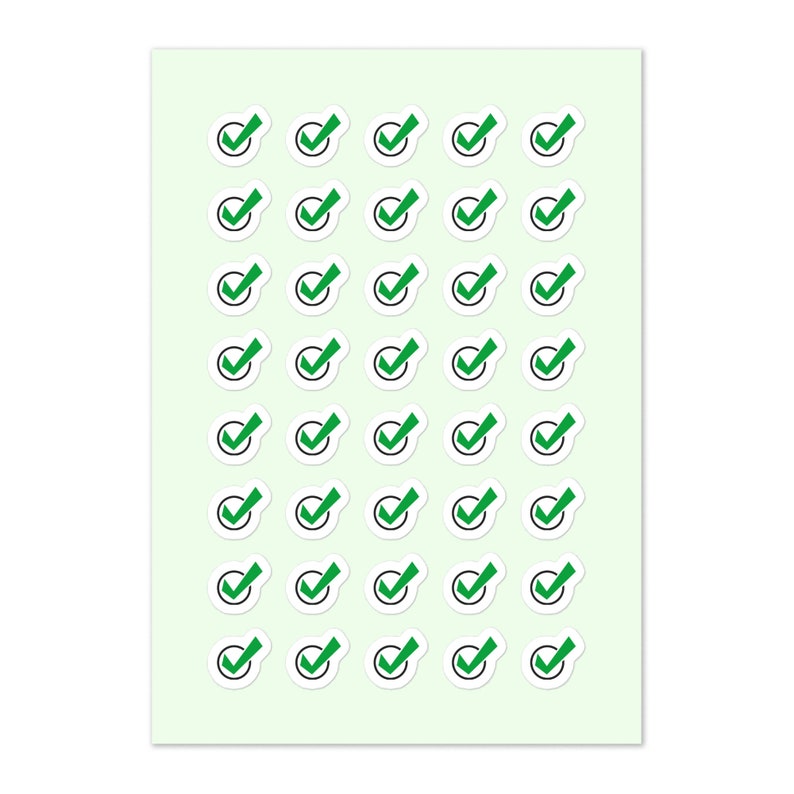 Check Mark Sticker Sheet, Planner Sickers, Notebook Stickers, to Do ...