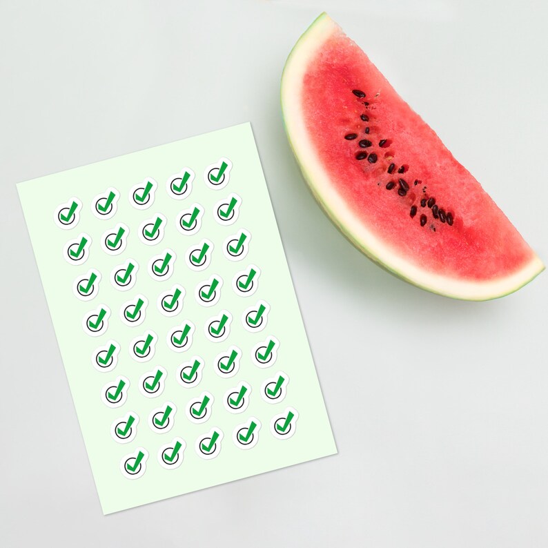 Check Mark Sticker Sheet, Planner Sickers, Notebook Stickers, to Do ...