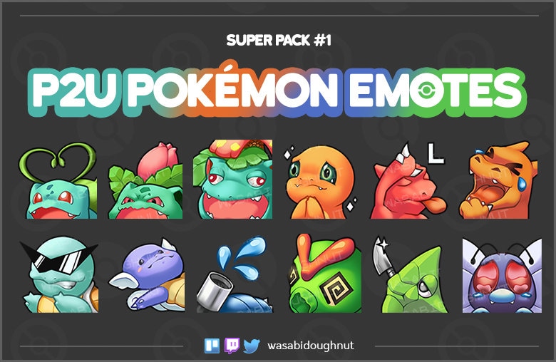 Pokémon P2U Twitch/Discord Emotes Super Pack 1 - Etsy.de