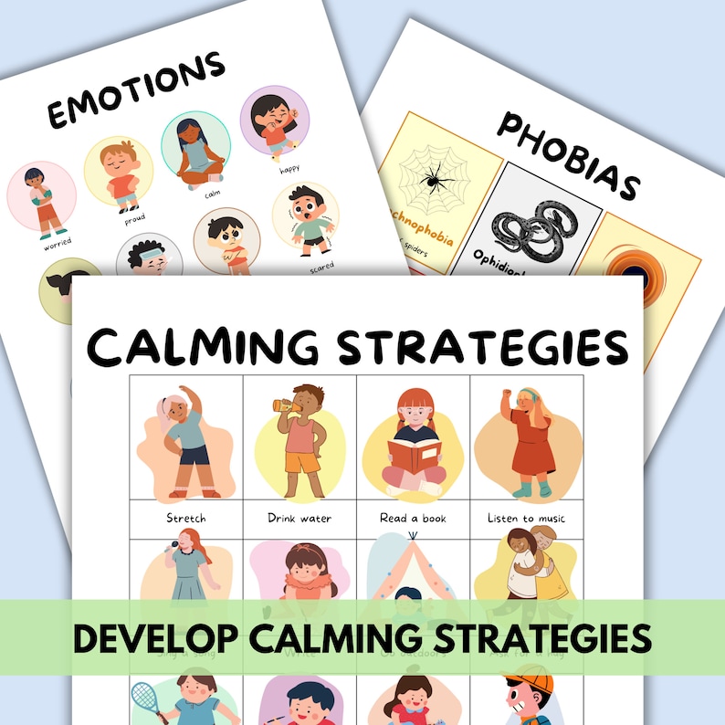 Emotions Poster Kids, Emotional Regulation, Calming Strategies Poster ...