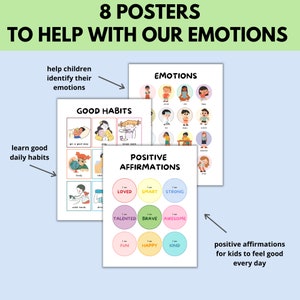Emotions Poster Kids, Emotional Regulation, Calming Strategies Poster ...