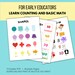 Math Poster Set, Count to 100 Poster, Learning Elementary Math ...