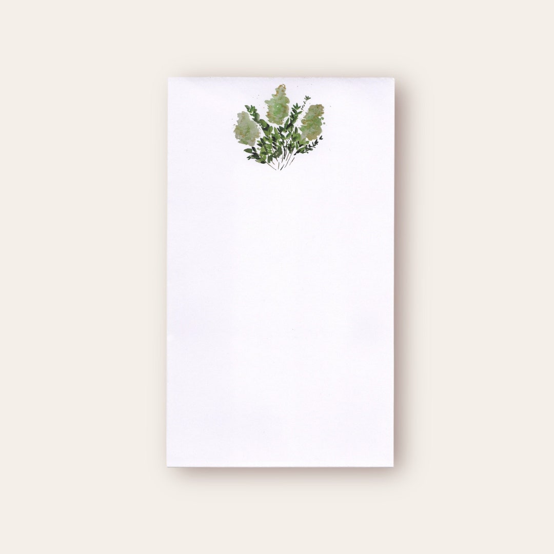 Limelight Hydrangea Skinny Chunk Notepad - Etsy