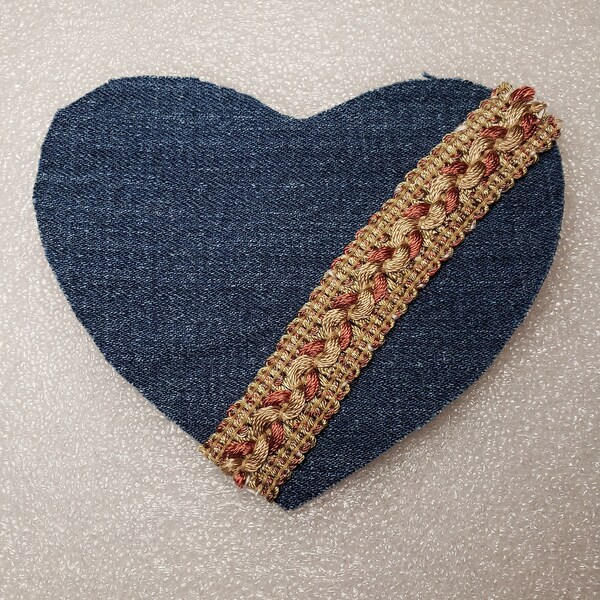 Denim Heart - Etsy