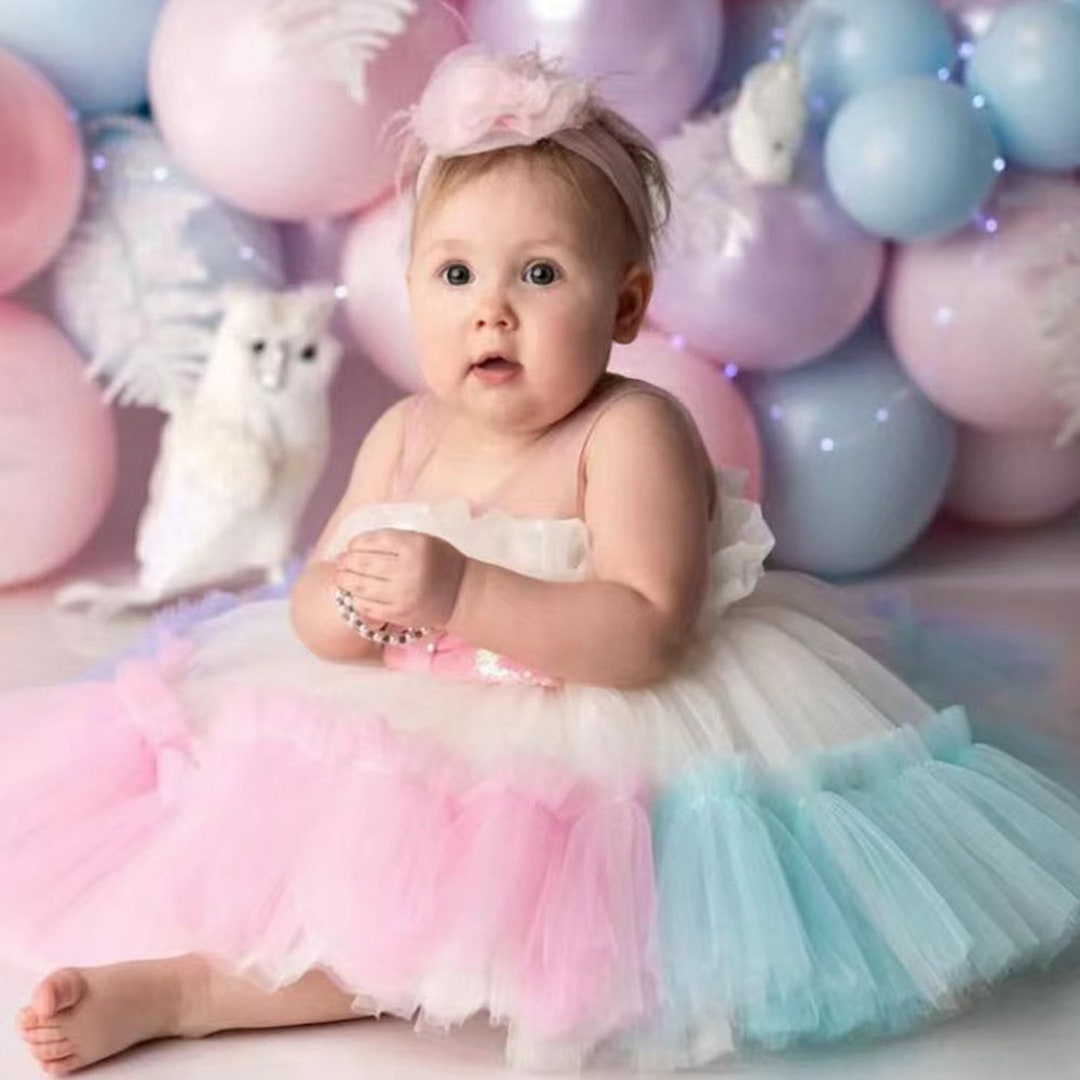 Baby Girl Frilly Princess Dress Tulle Dress Toddler Wedding - Etsy